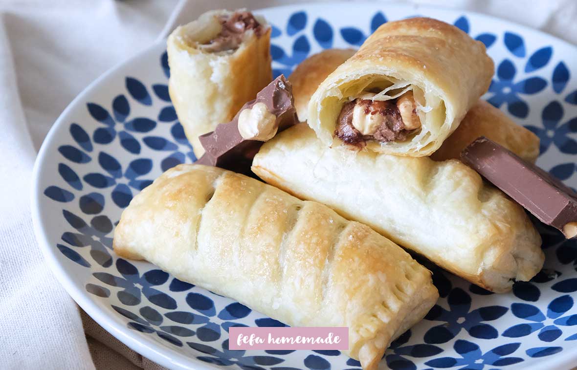 Fagottini al cioccolato. - Ricetta • Fefa Homemade